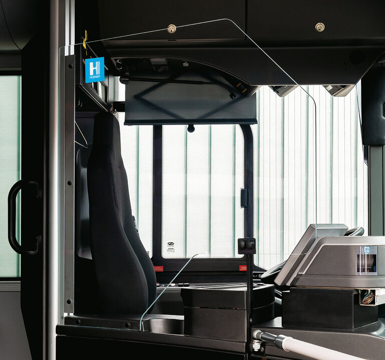 Driver protection systems for buses | HÜBNER Group